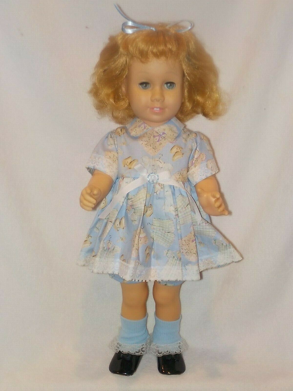 Vintage Mattel Chatty Cathy Doll Wearing Cute Blue Outfit | #19918213