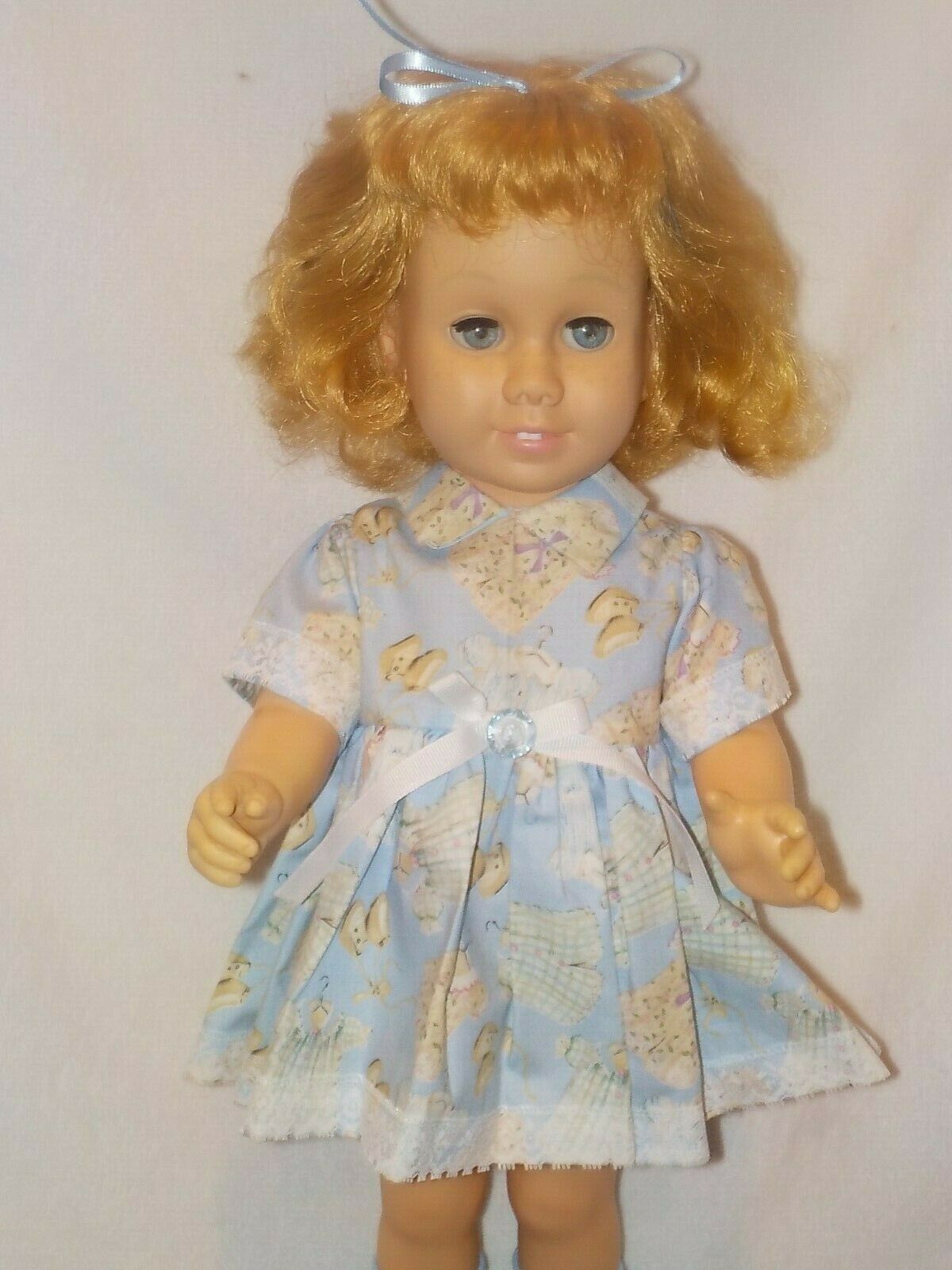 Vintage Mattel Chatty Cathy Doll Wearing Cute Blue Outfit | #19918213