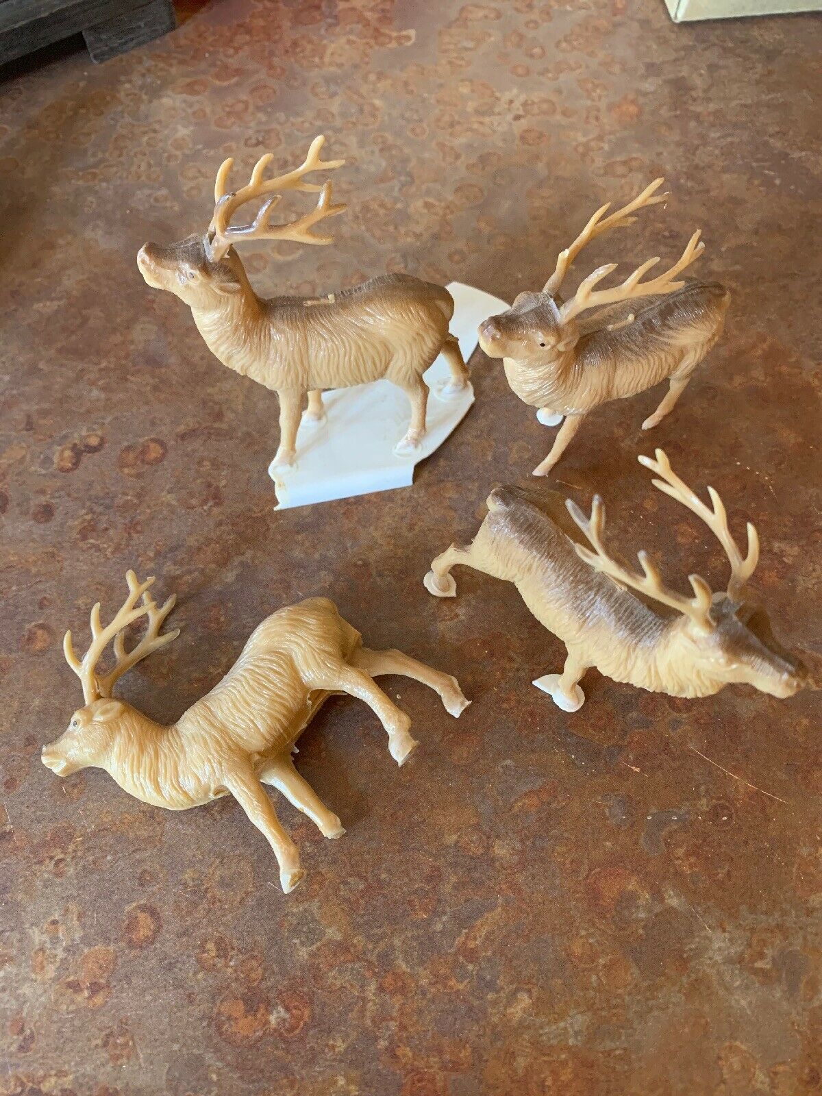 Vintage Victorian Celluloid Deer Reindeer Christmas Figurine Antique ...