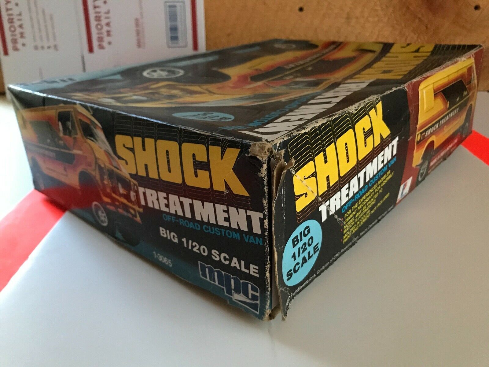 VINTAGE 1980 ' S MPC 1/20 SCALE SHOCK TREATMENT VAN MODEL KIT | #19934004