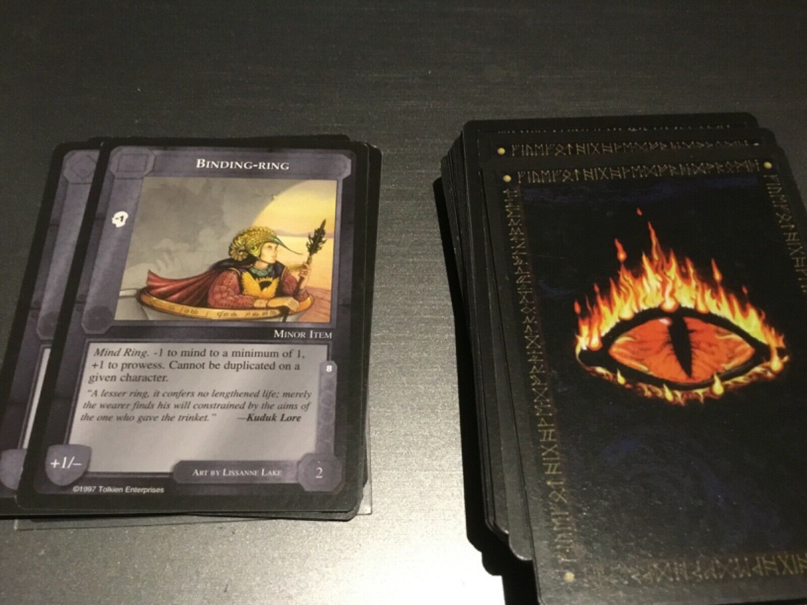 MECCG - Middle Earth CCG - ICE - Lidless Eye Rare - Binding Ring ...