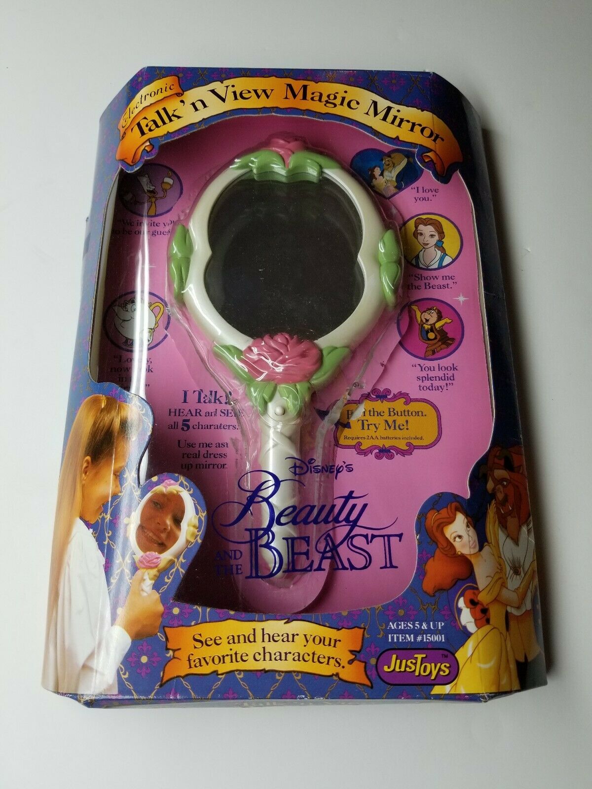 Extremely Rare Vintage Disney Beauty And The Beast Talk ' N View Magic ...