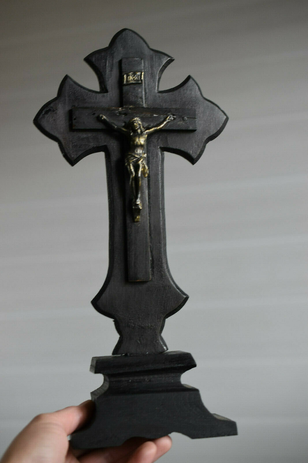 ⭐ Antique French Religious Cross, Crucifix, 19 Th Century⭐ | #19981500