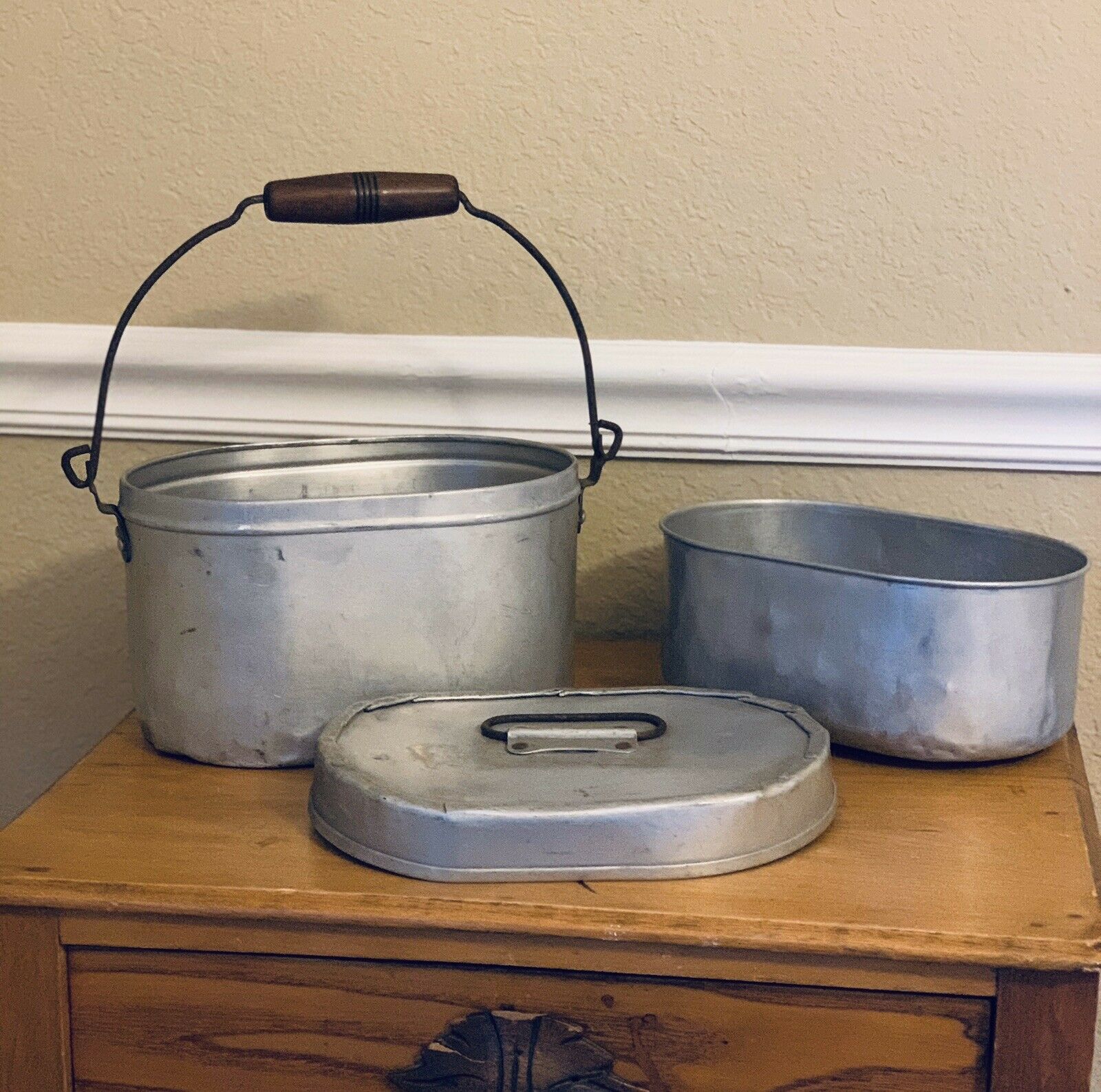 Vintage Antique VIKO Metal Aluminum Railroad Coal Miner ' S Lunch ...