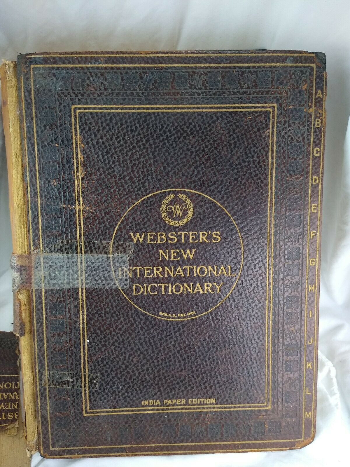 Antique 1926 Webster ' S International Dictionary India Paper Edition ...