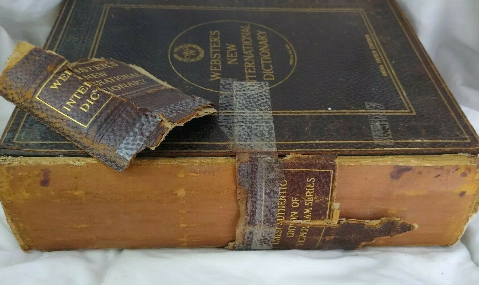 Antique 1926 Webster ' S International Dictionary India Paper Edition ...