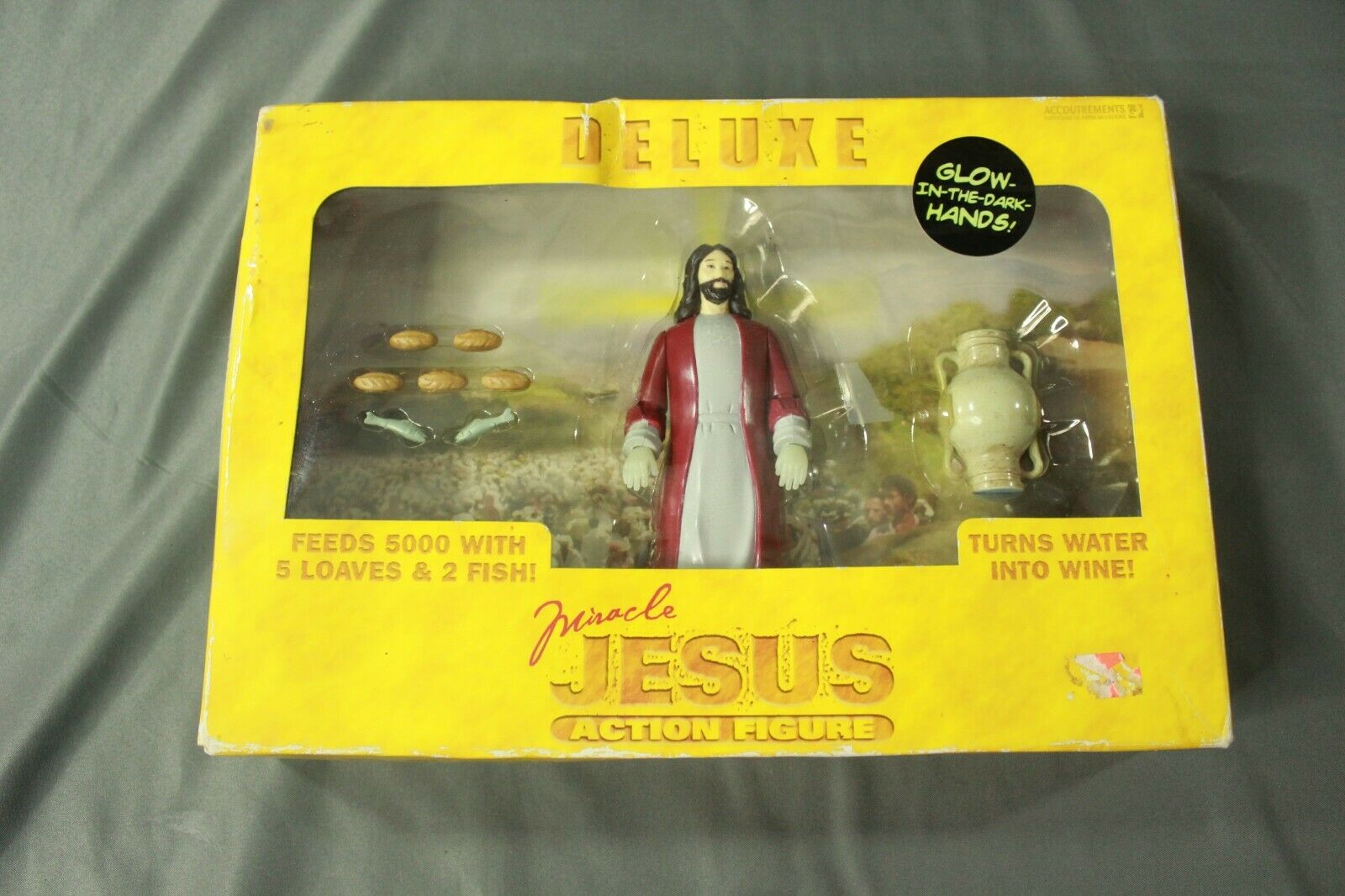 Deluxe Miracle Jesus Action Figure Rare Accoutrements Glow In The Dark ...