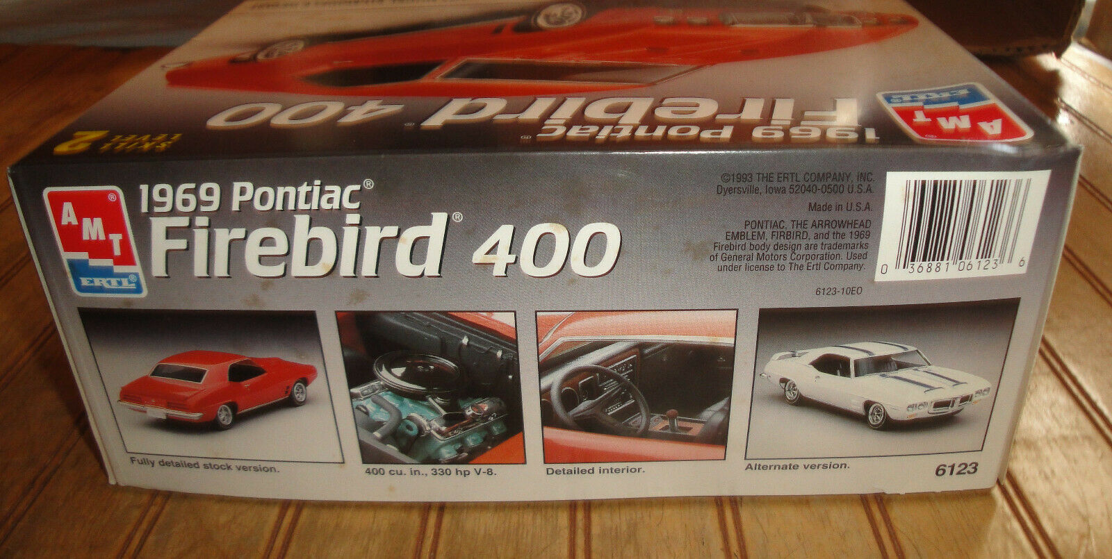 AMT ERTL 1/25 Scale 1969 Pontiac Firebird 400 Plastic Model Car ...
