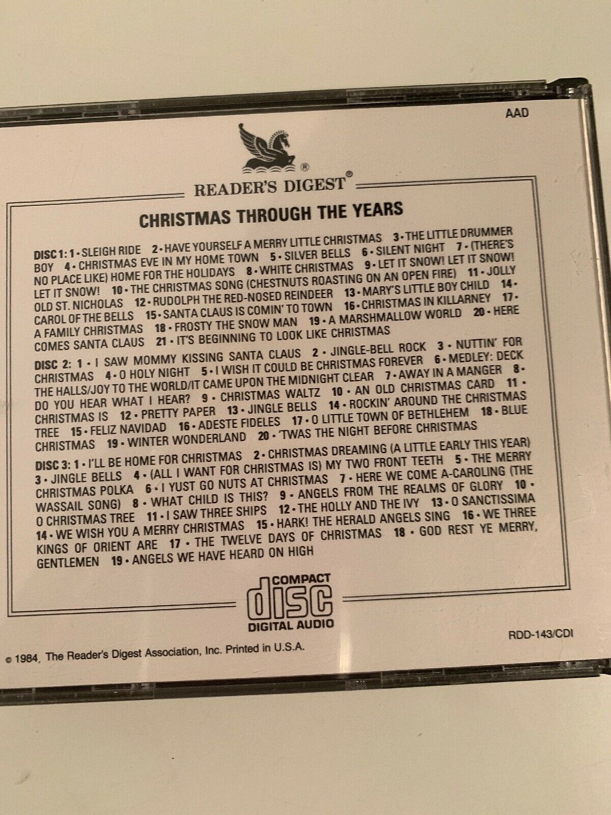 Christmas Through The Years Reader ' S Digest CD 3 Disc Set COMPLETE ...