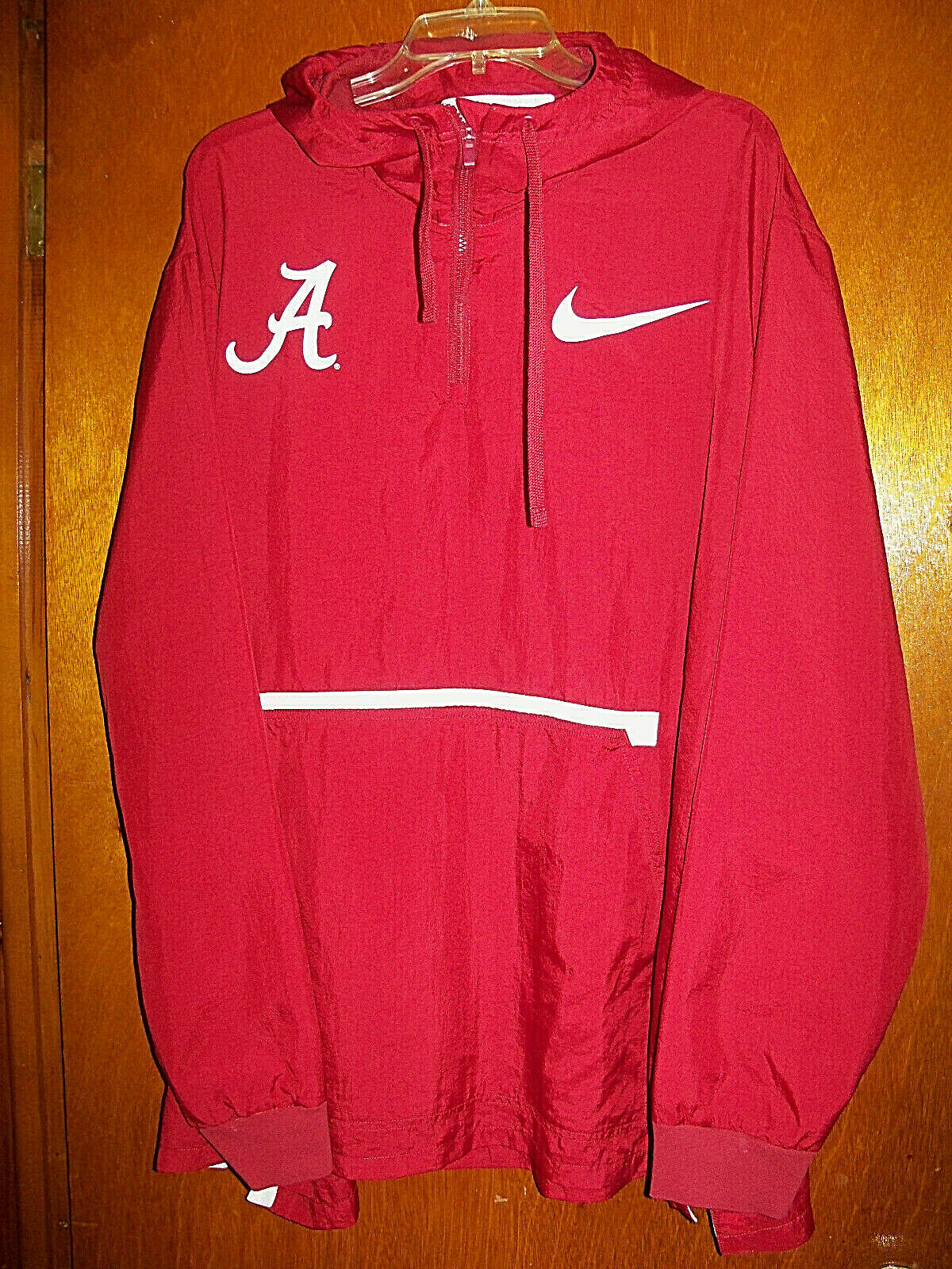 RARE Nike Alabama Crimson Tide Packable Hooded Football Warm Up Jacket ...