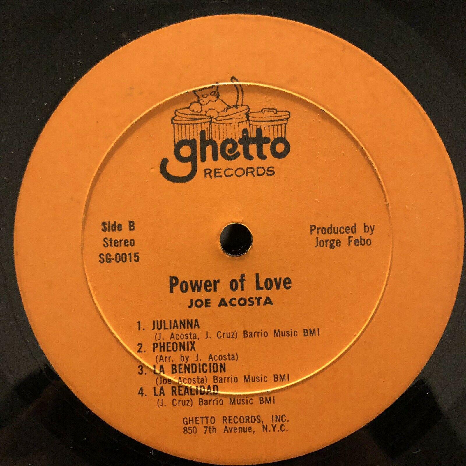 RARE LATIN SOUL - Joe Acosta - Power Of Love LP (1971) Ghetto SG - 0015 ...
