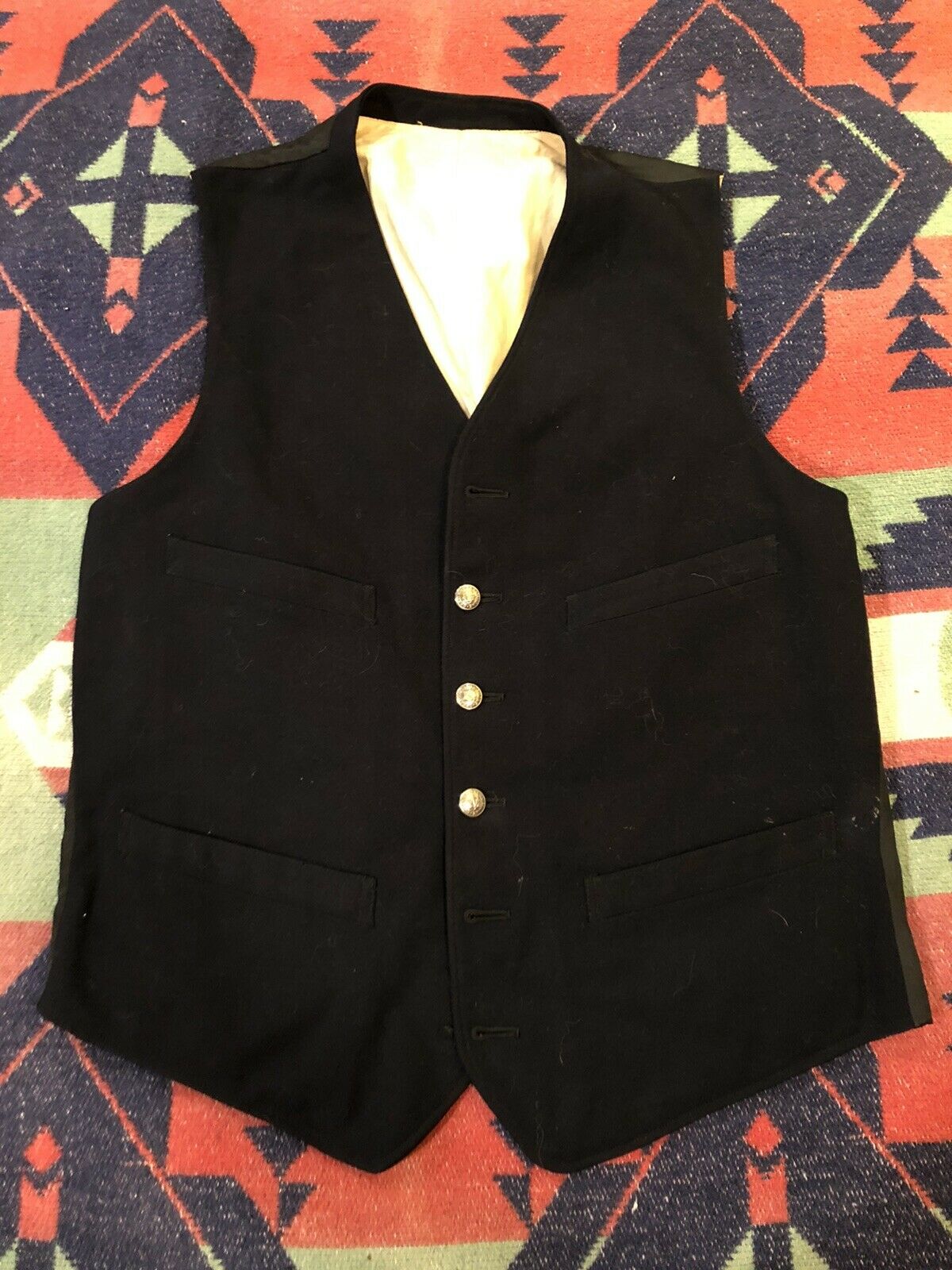 Vintage Great Northern Railway Railroad Conductor Wool Vest RARE ...