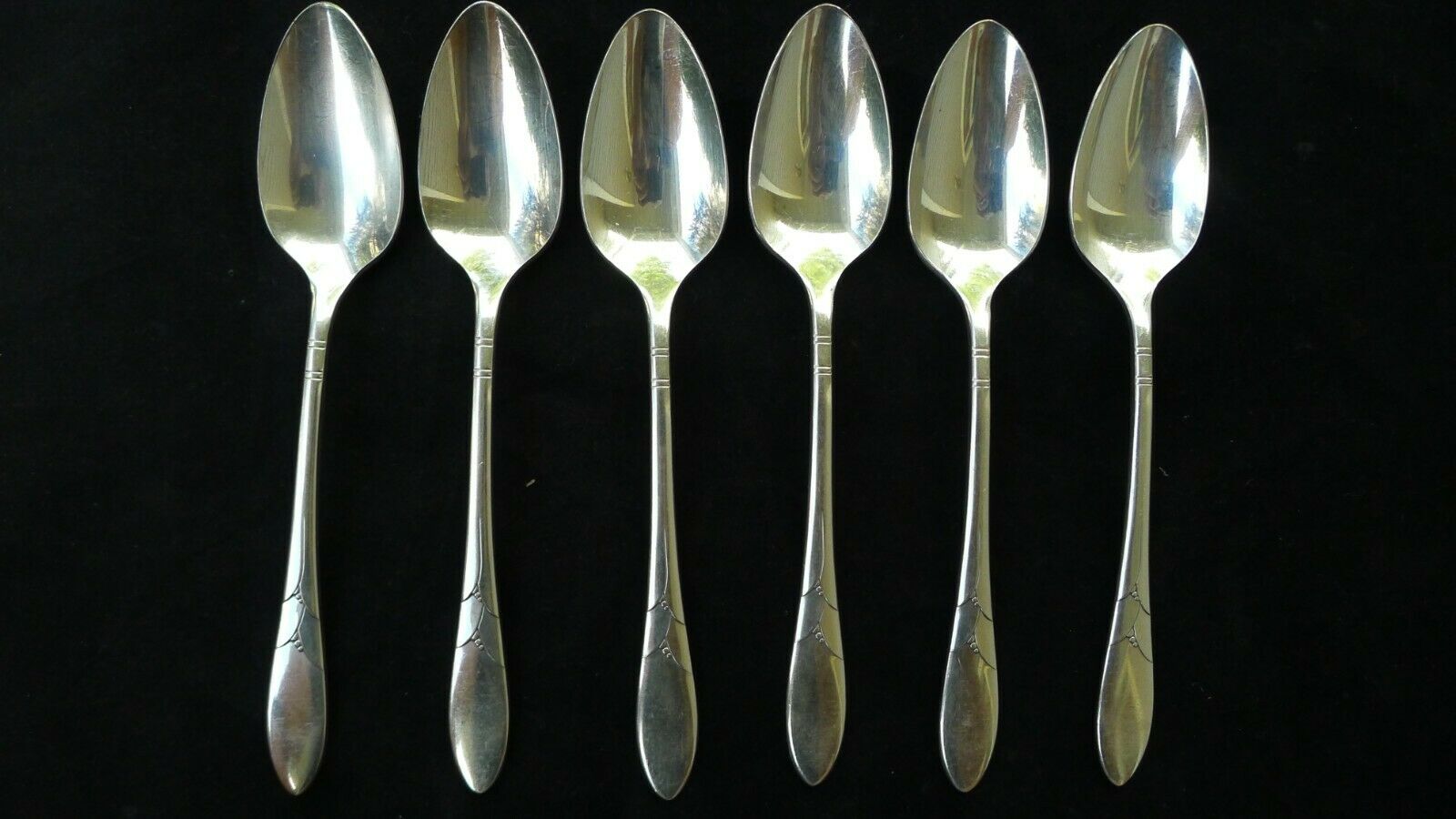 Vintage Community Plate Silverware Lady Hamilton Pattern 6 Teaspoons ...