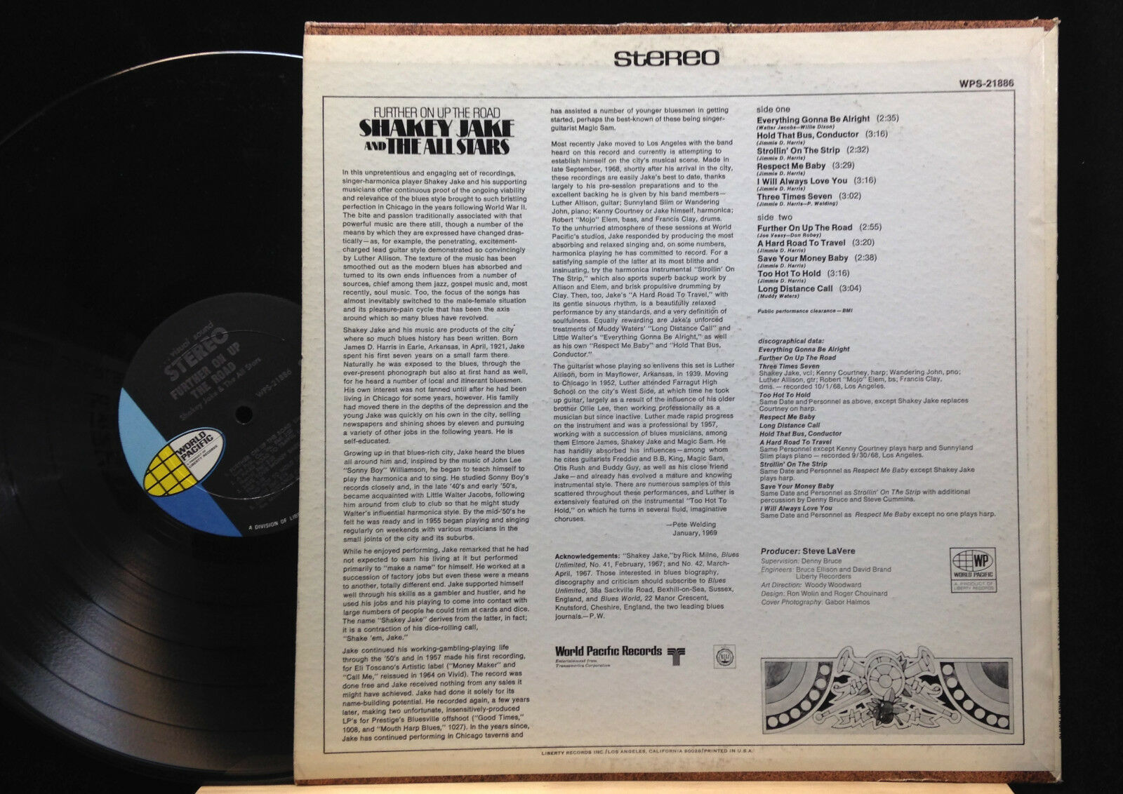 Shakey Jake/All Stars - Further On Up The Road - World Pacific 21886 ...