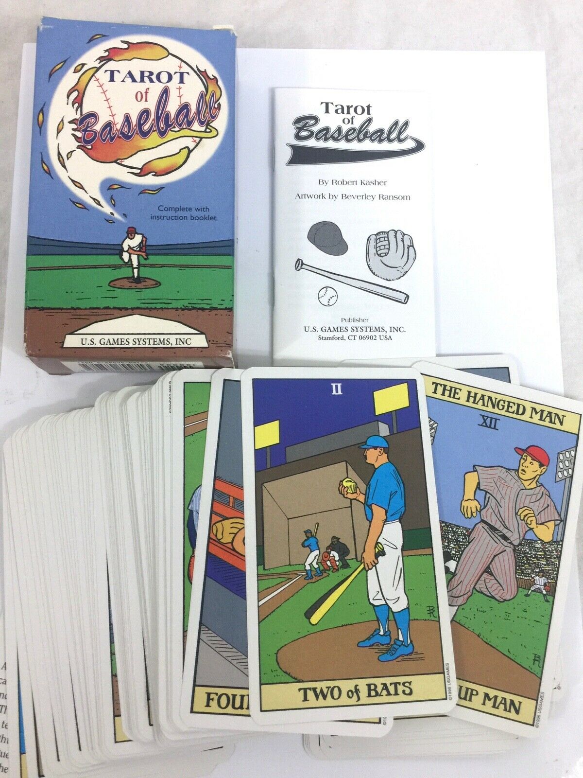 RARE 1996 Tarot Of Baseball Deck Of Cards Robert Kasher US Game System ...