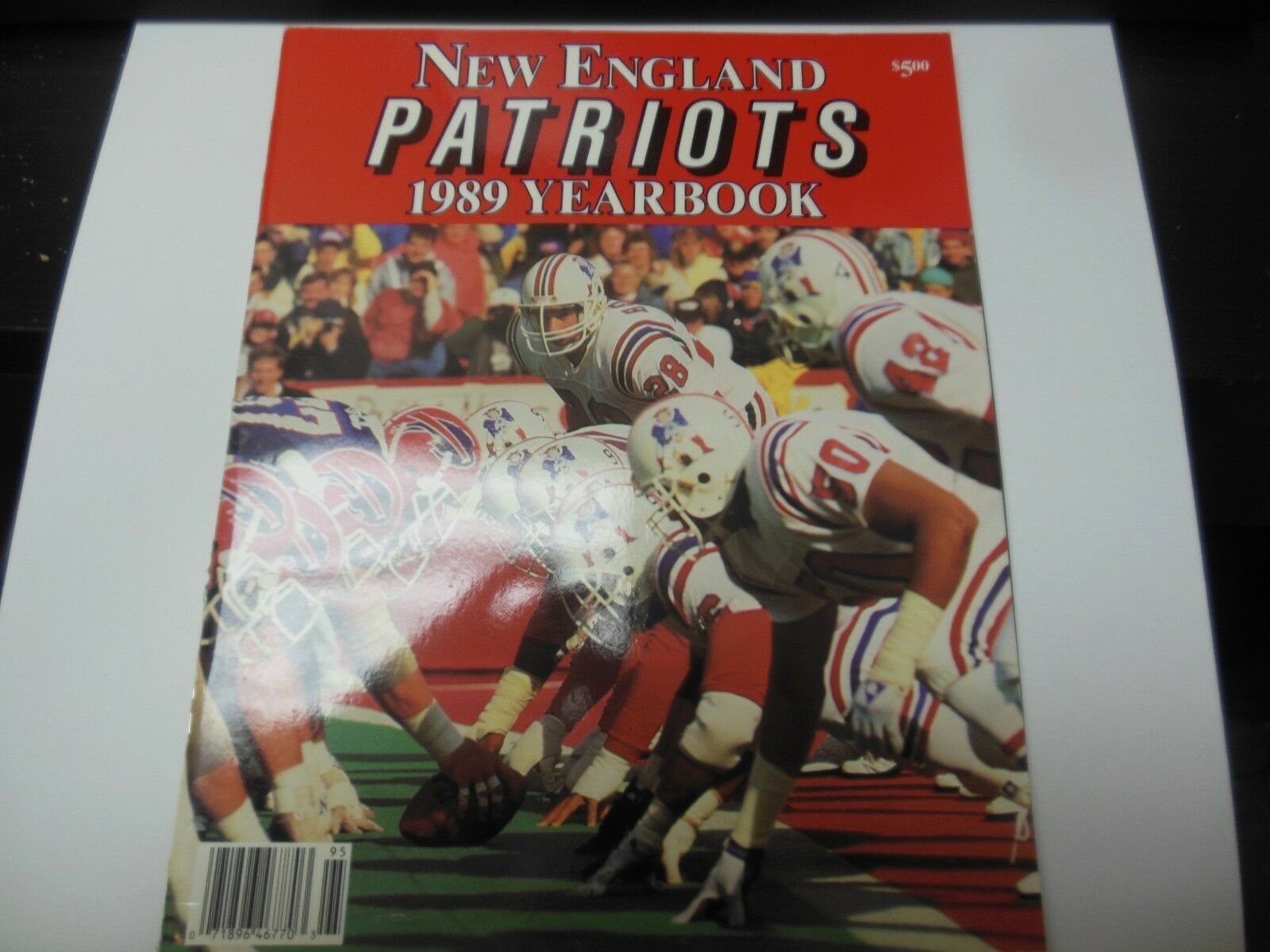 1989 ENGLAND PATRIOTS OFFICIAL NFL FOOTBALL YEARBOOK RARE | #20075760