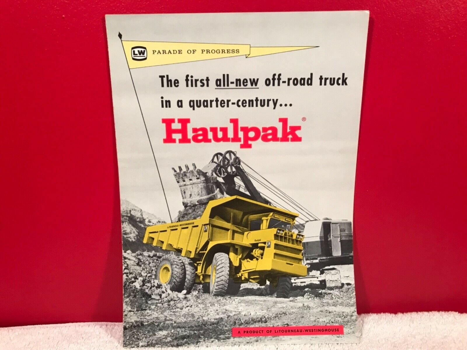 RARE 1960S HAULPAK TRUCK LETOURNEAU WESTINGHOUSE DEALER BROCHURE ...