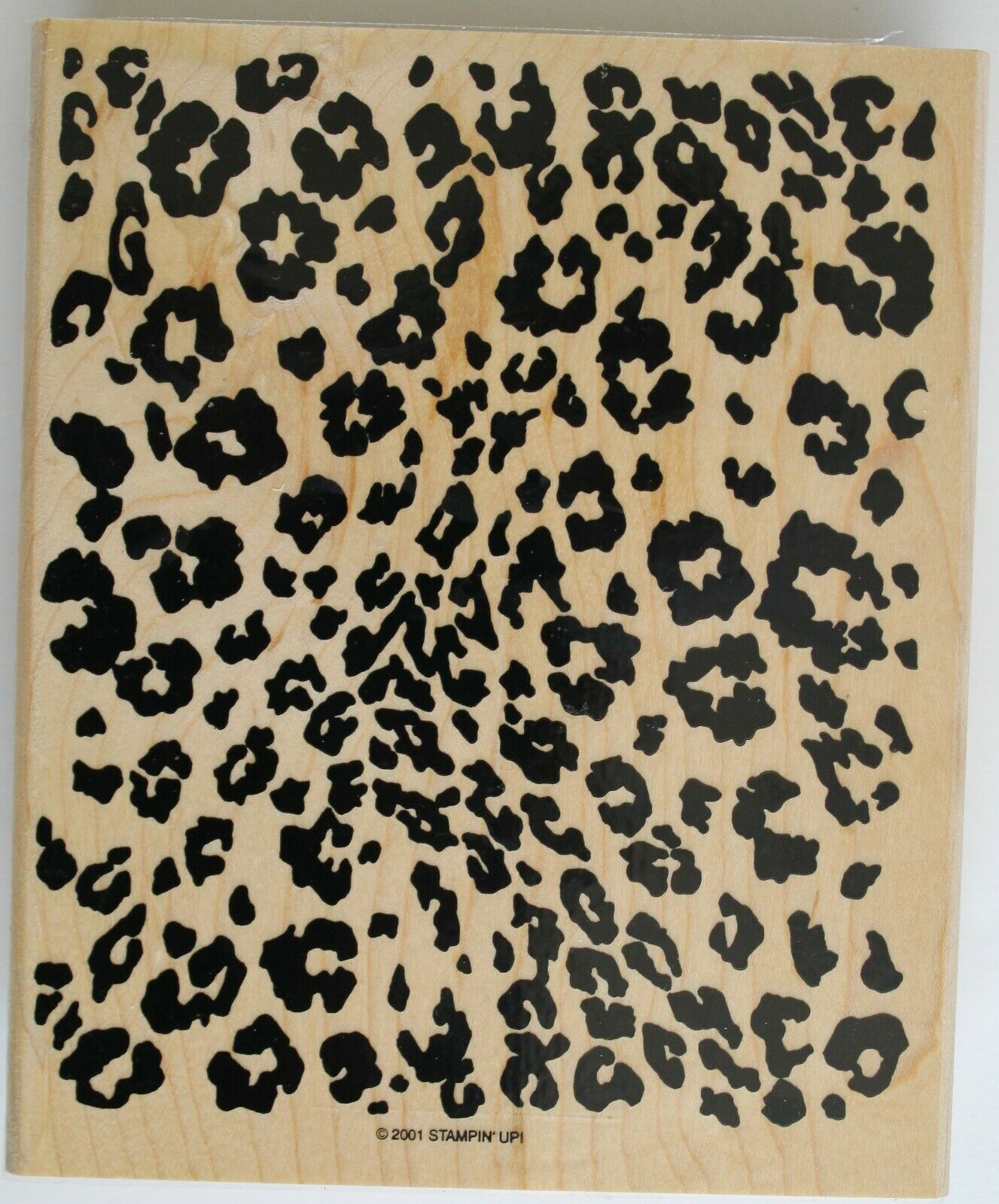 Retired RARE Stampin Up Leopard Skin Stamp And Card, Wood Mounted ...