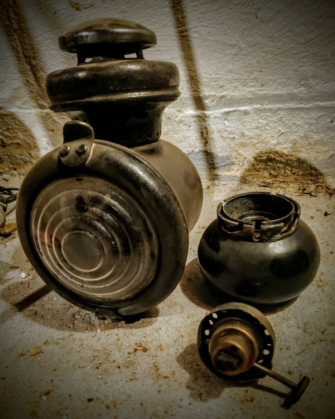Antique Ford Model T Kerosene Oil Lamp Black Carriage Lantern Headlight ...
