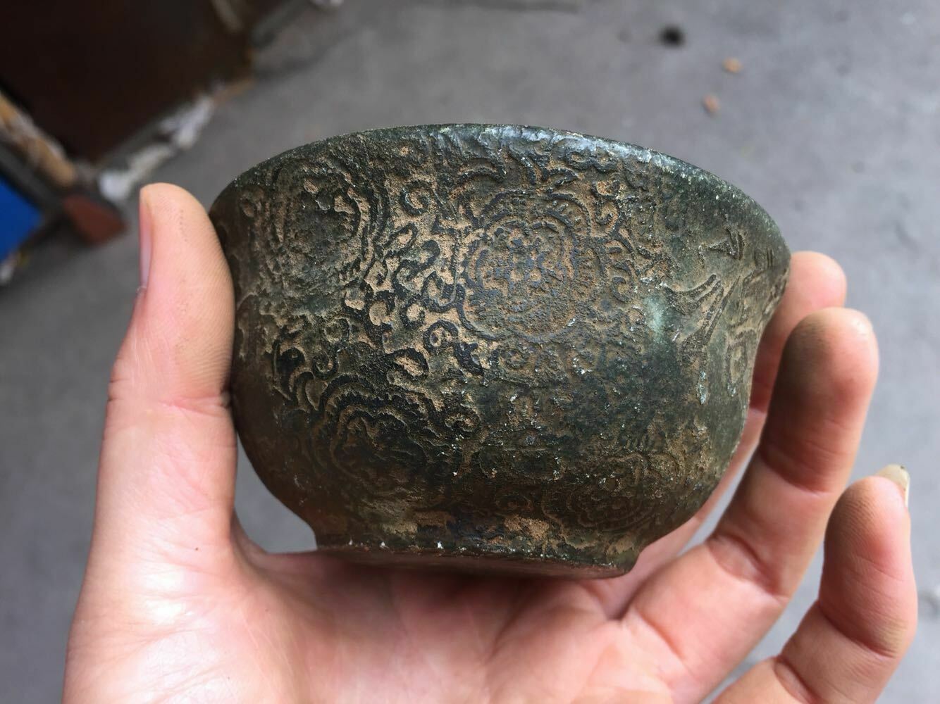 China ' S Old Jade Bowl Jade Bowl Carved In Ancient Writing | #20145507