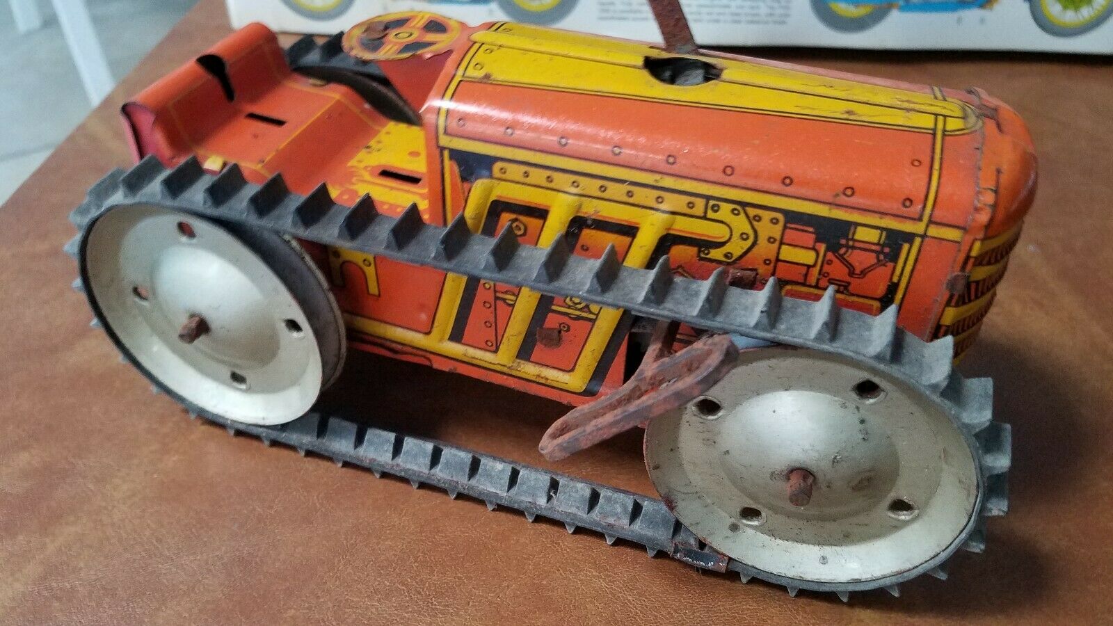 Vintage Antique MARX MAR TOYS Wind Up Tin Climbing Tractor - | #20170396