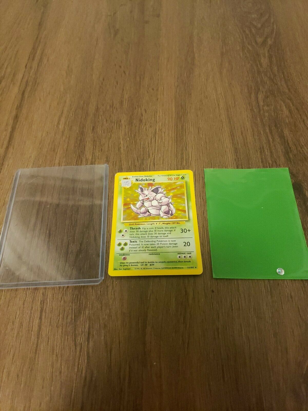 Pokemon Card NIdoking 11/102 Holo Foil Rare Base Set PL | #20111937