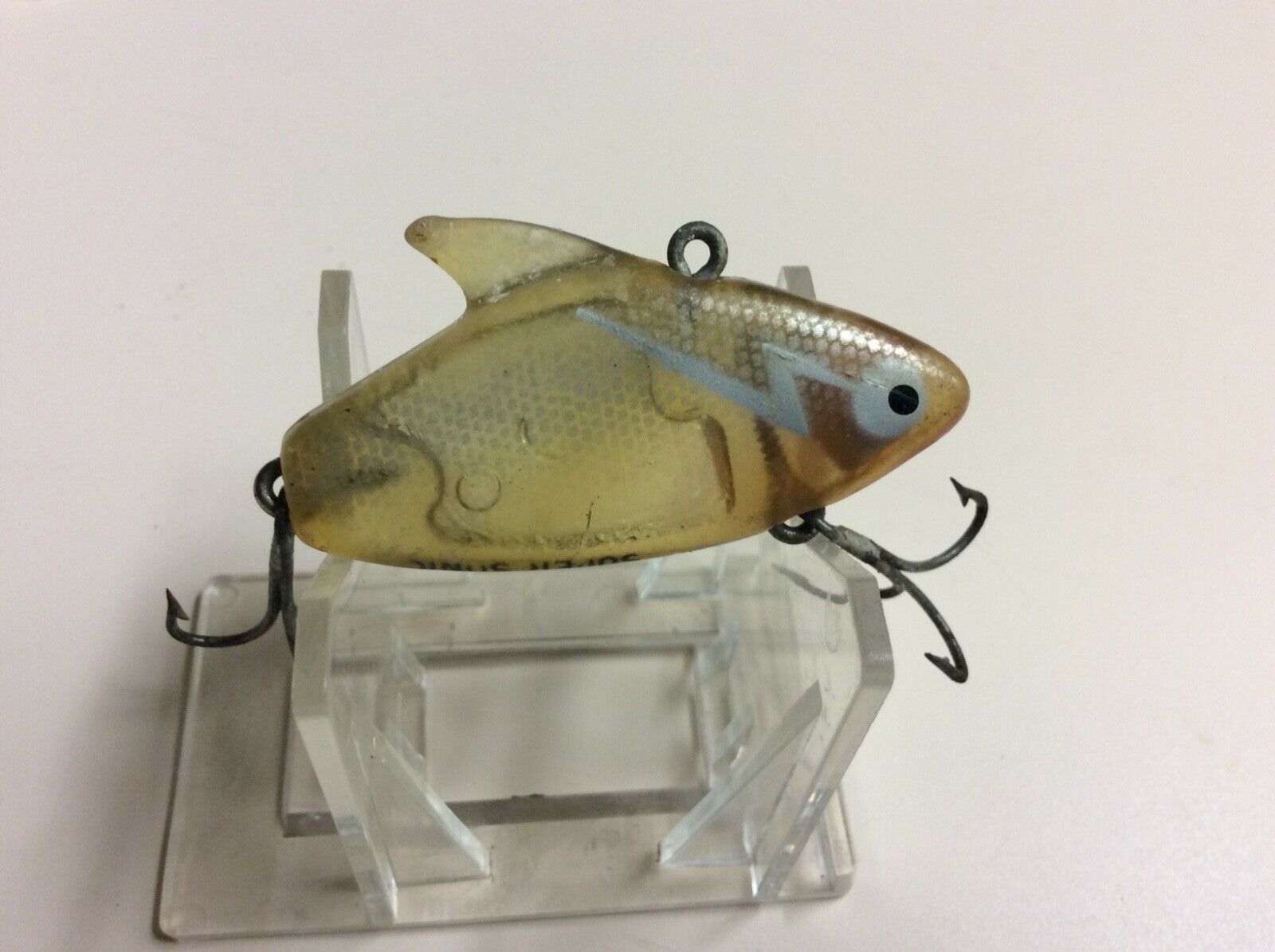 Vintage Heddon Sonic Fishing Lure Clear With Silver Scale | #20162943