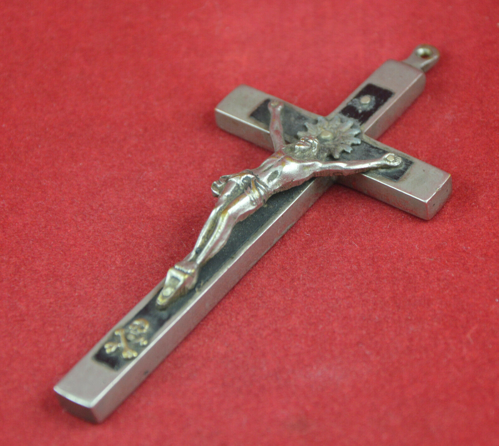 GERMAN WWII WEHRMACHT CHAPLAIN BRASS CROSS CRUCIFIX RARE WAR RELIC ...