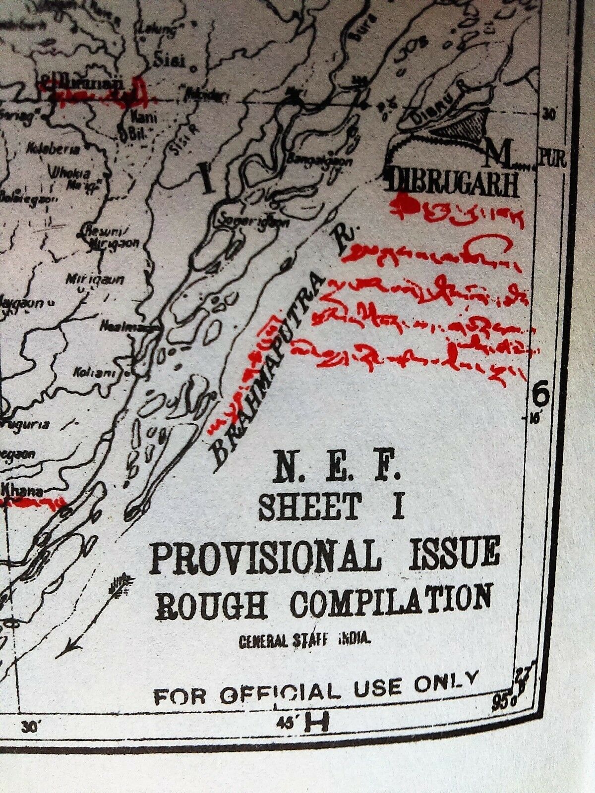 1962 Map Of 1914 Map Of India Tibet Frontier British Plenipotentiaries ...
