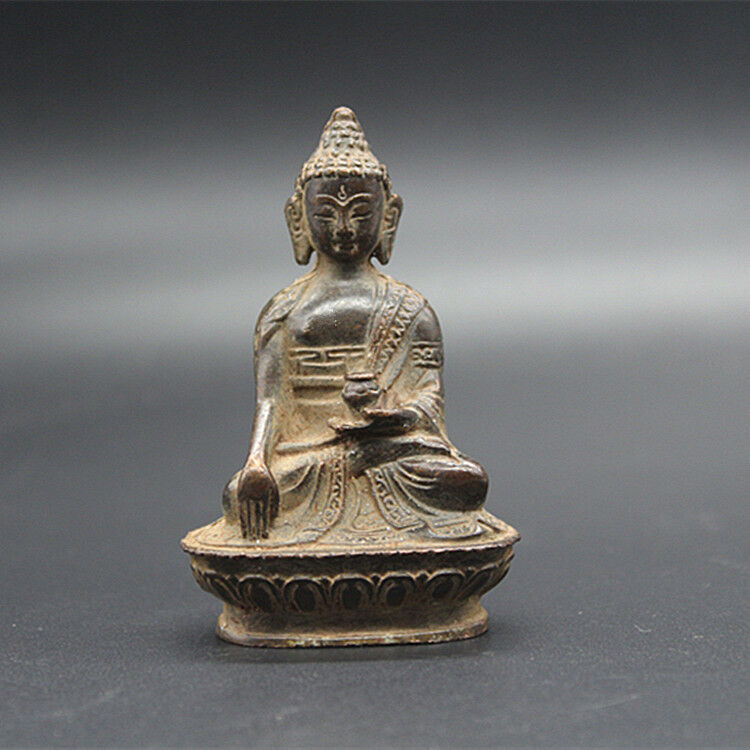 Exquisite Old Tibet Tibetan Bronze Buddhism Buddha Statue Exorcism ...