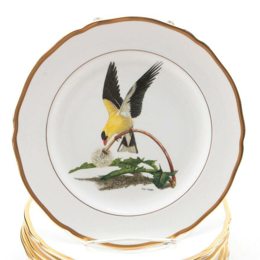 Spode Ray Harm American Songbirds Plates Rare Complete Set Of 12 ...