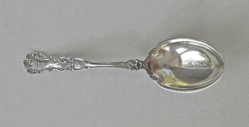Gorham Buttercup Sterling Silver Sugar Shell Spoon 6 " Old Mark Mono ...