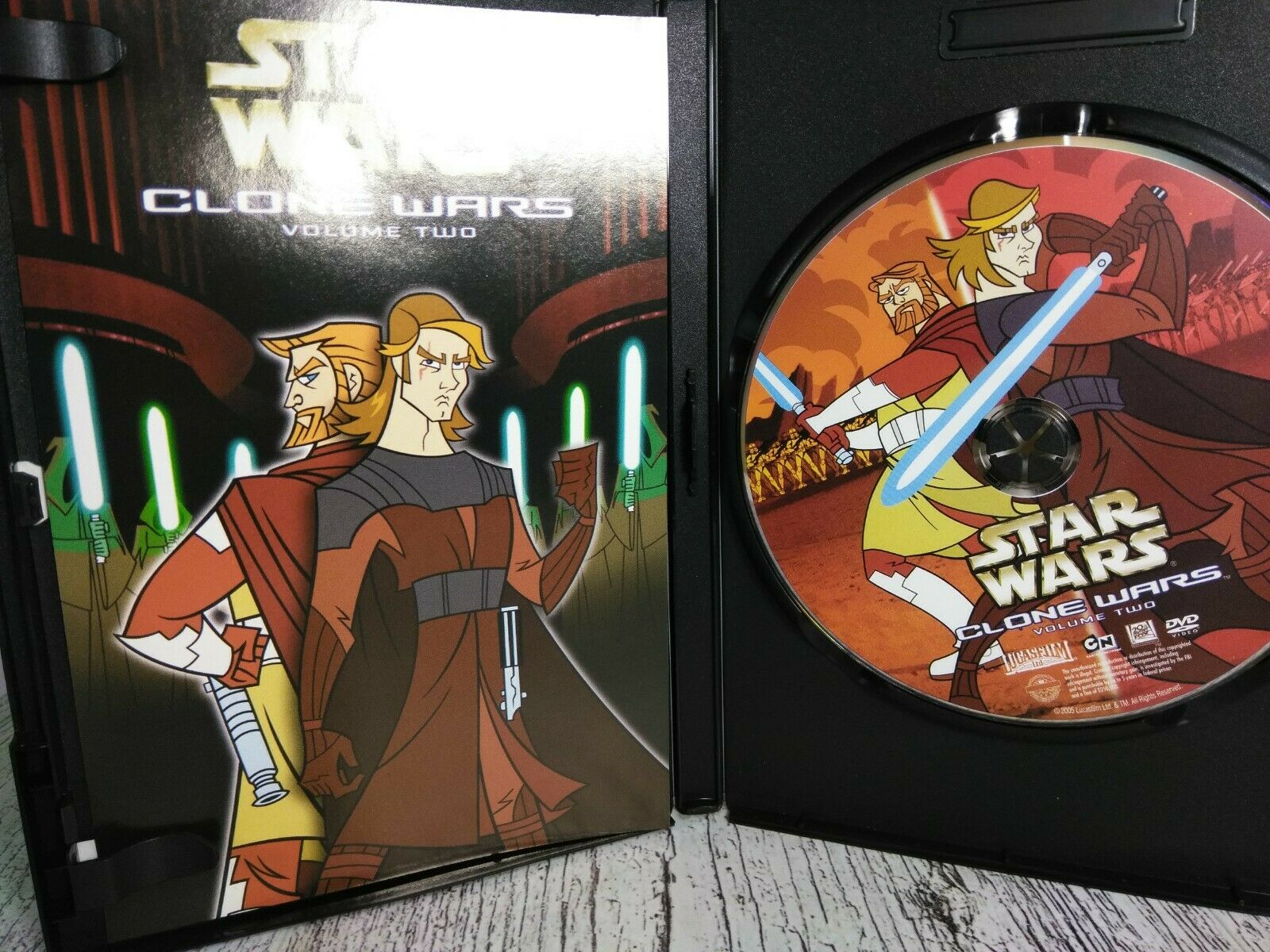 STAR WARS CLONE WARS Volume Two Rare OOP DVD Emmy Award - Winning ...