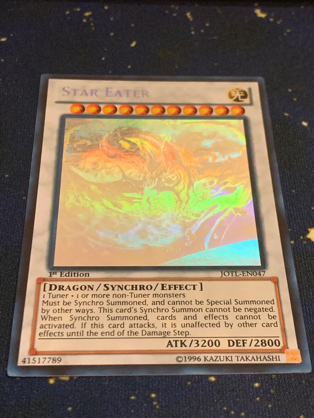 Star Eater - JOTL - EN047 - Ghost Rare 1st Edition YuGiOh | #20253601