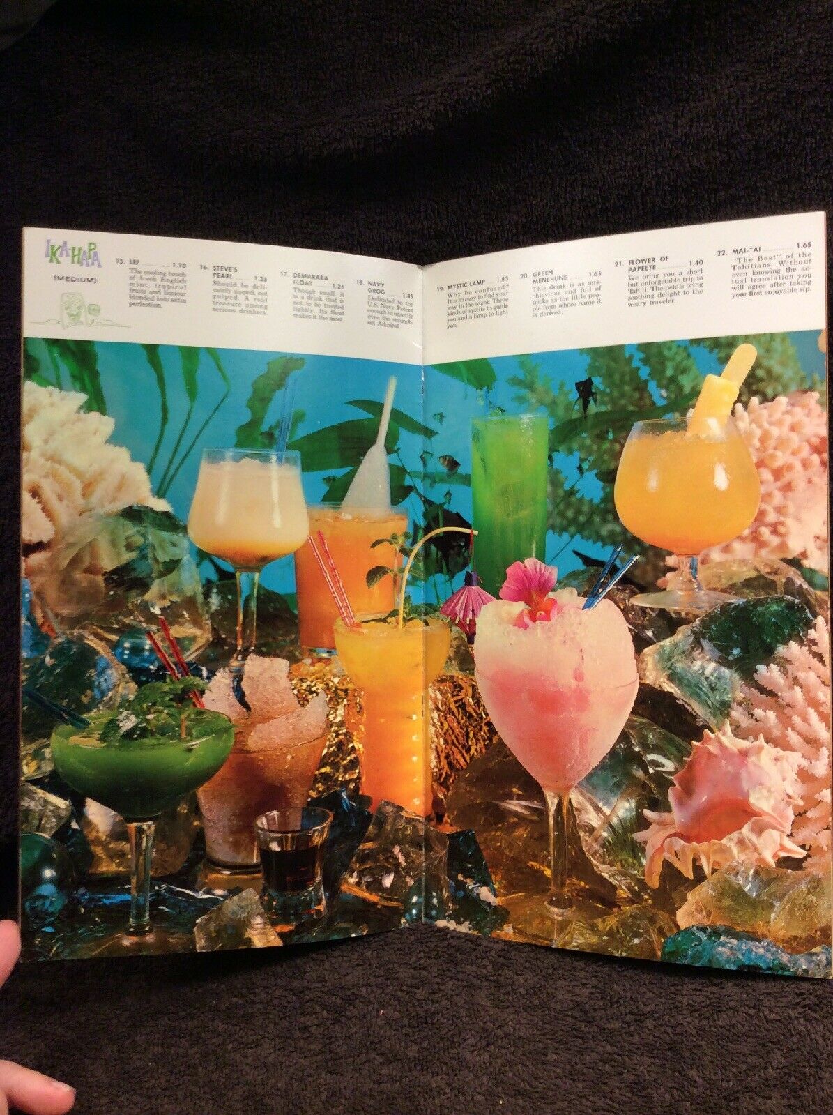 Vintage KON TIKI PORTS BAR DRINK MENU COLORFUL 1960’s Sheraton Chicago ...