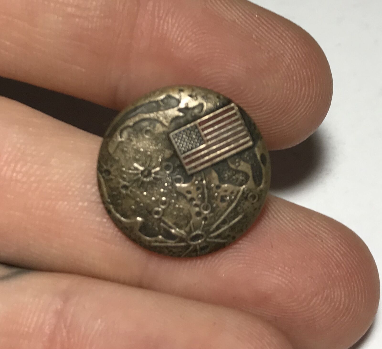 RARE 1st Manned Lunar Landing NASA Grumman Moon Space Pin Button ...