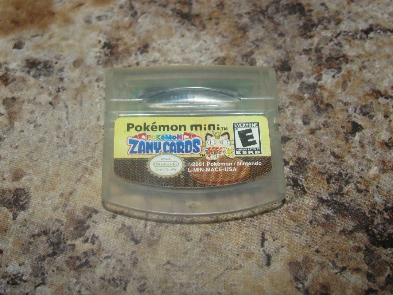 Nintendo Pokemon Mini Pokemon Zany Cards GAME USA VERSION RARE ENGLISH ...
