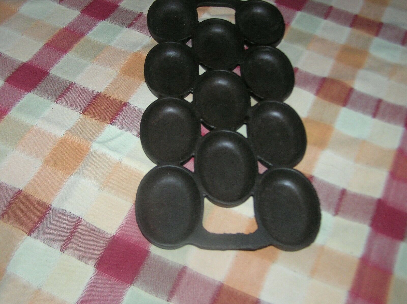 Unmarked Antique Cast Iron Gem Pan 11 Roll Cups | #20344955