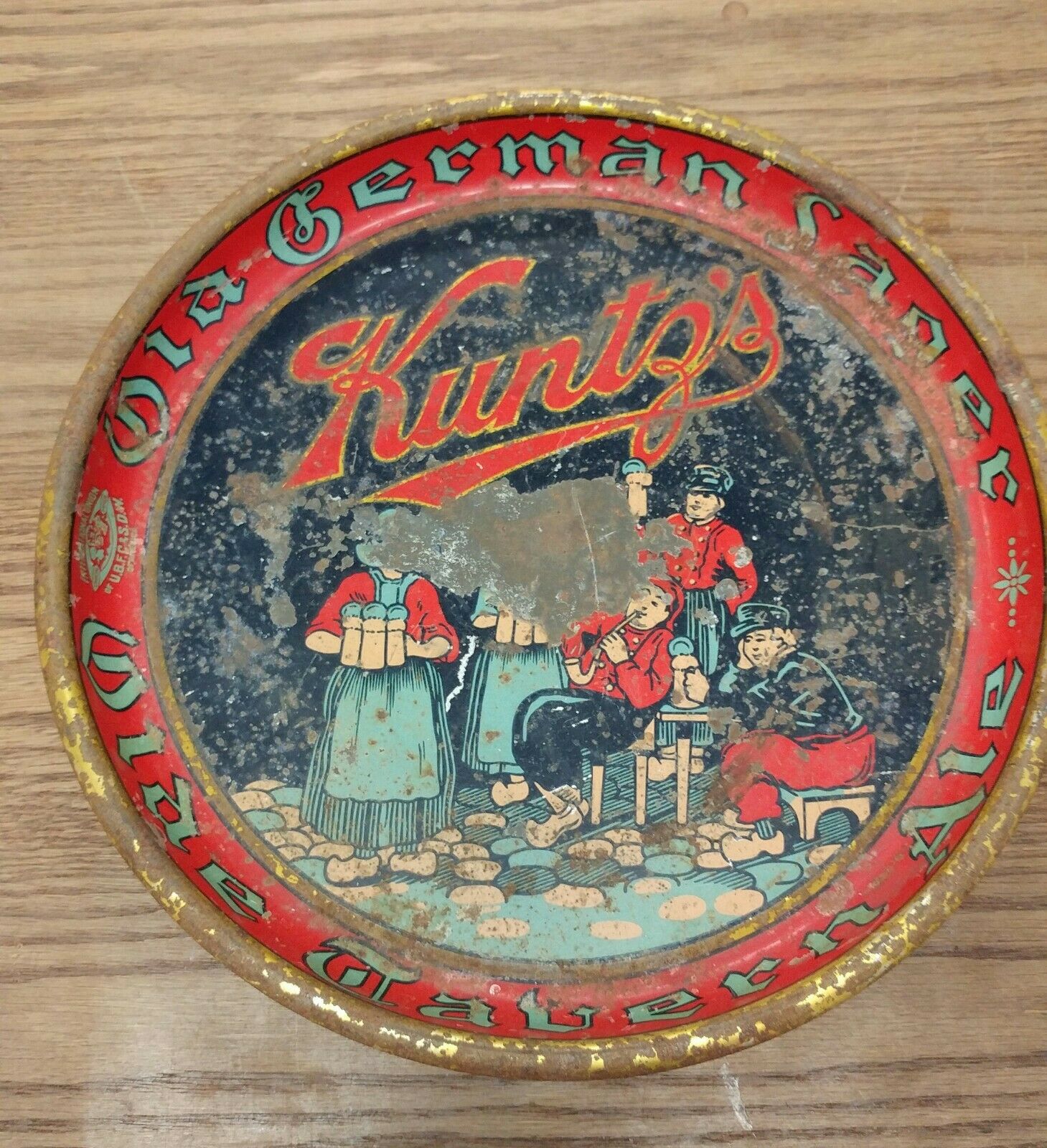 RARE KUNTZ WATERLOO ONTARIO OLD GERMAN LAGER BEER TRAY | #20319807