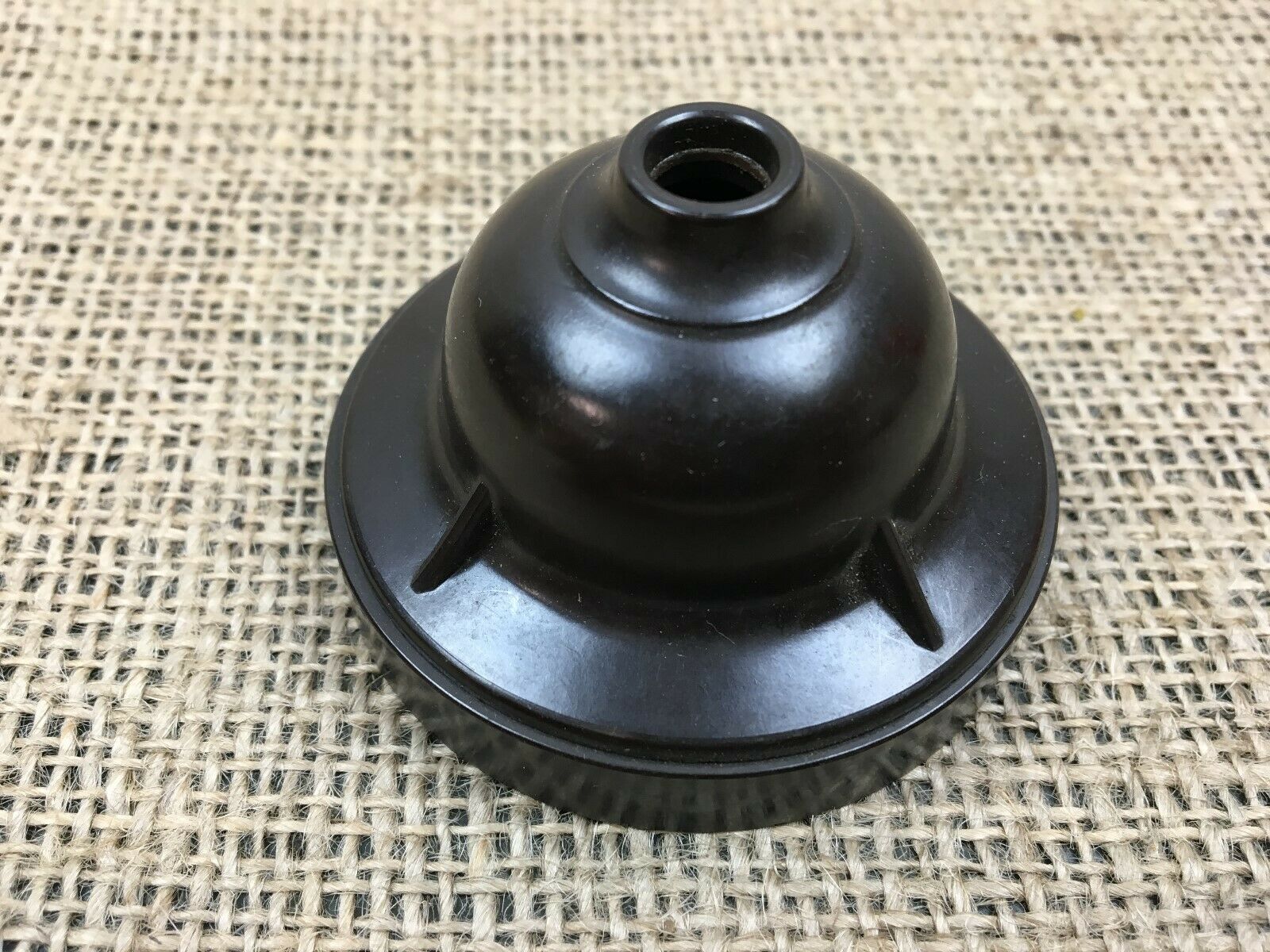 VINTAGE BROWN BAKELITE CEILING ROSE LIGHT SWITCH | #20371998