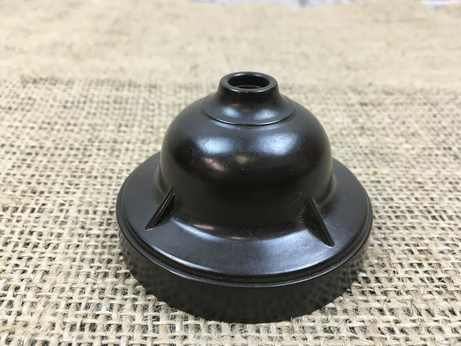 VINTAGE BROWN BAKELITE CEILING ROSE LIGHT SWITCH | #20371998