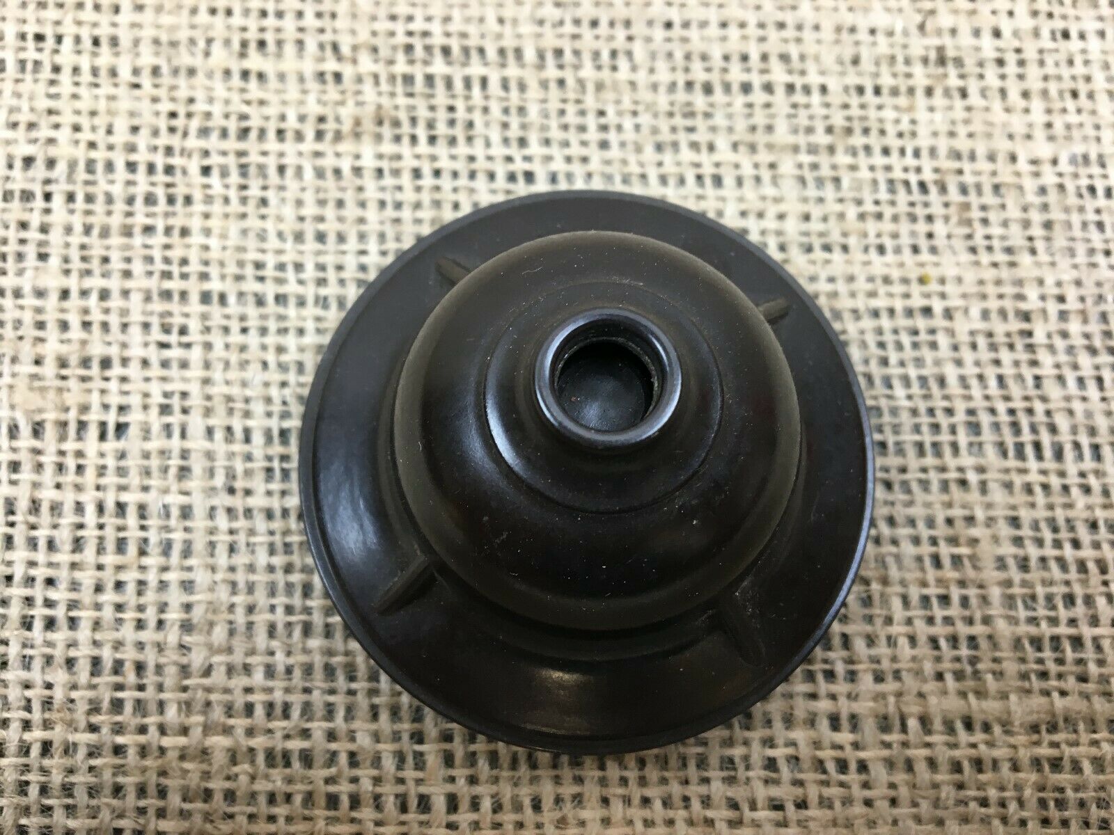 VINTAGE BROWN BAKELITE CEILING ROSE LIGHT SWITCH | #20371998