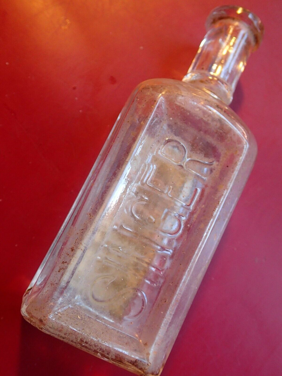 1920 - S VINTAGE SINGER SEWING MACHINE OIL GLASS BOTTLE W LABEL FINLAND ...