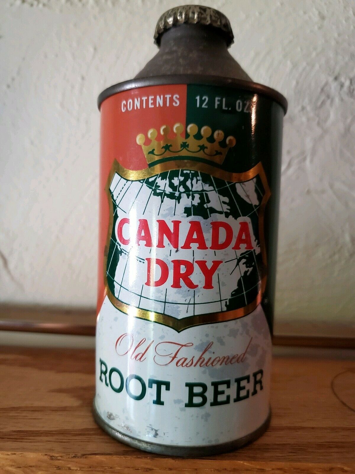 Antique Canada Dry Root Beer Cone Top Soda Can | #20398701