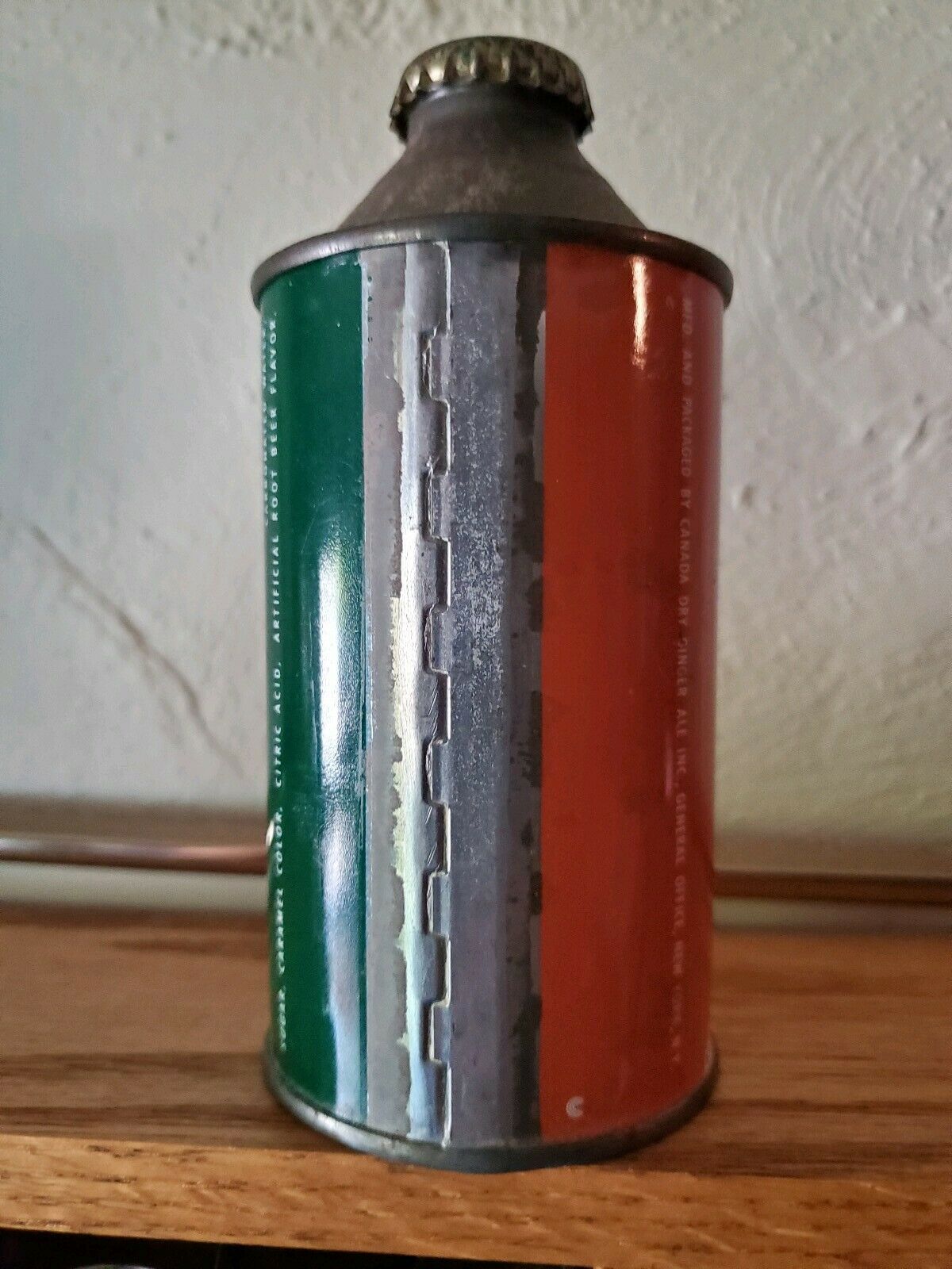 Antique Canada Dry Root Beer Cone Top Soda Can | #20398701