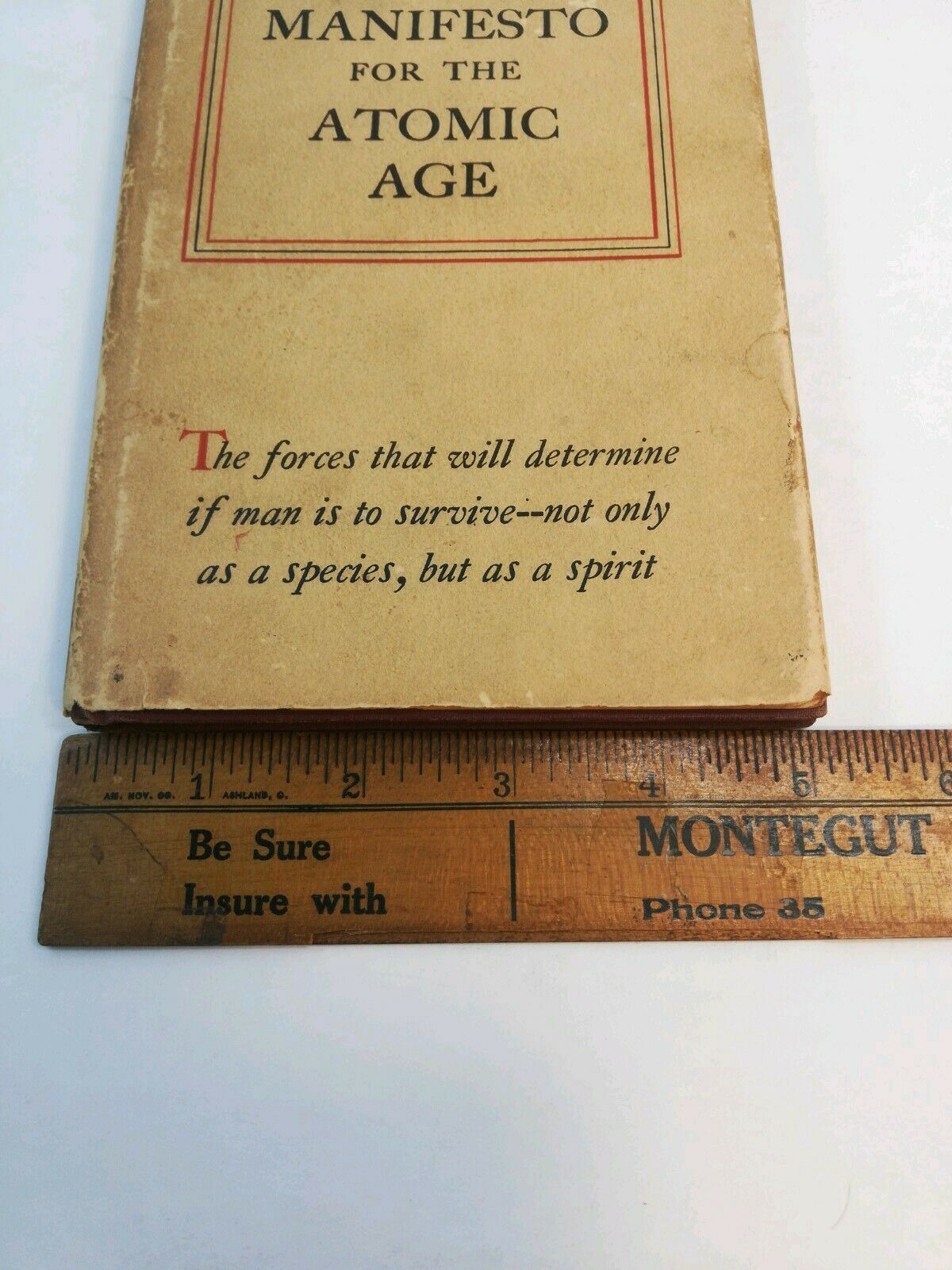 Rare Manifesto For The Atomic Age Book 1946 | #20357950