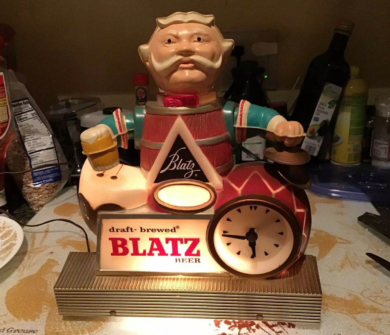 Vintage Rare Blatz Brewing Company Milwaukee WI Beer Clock Light Sign ...