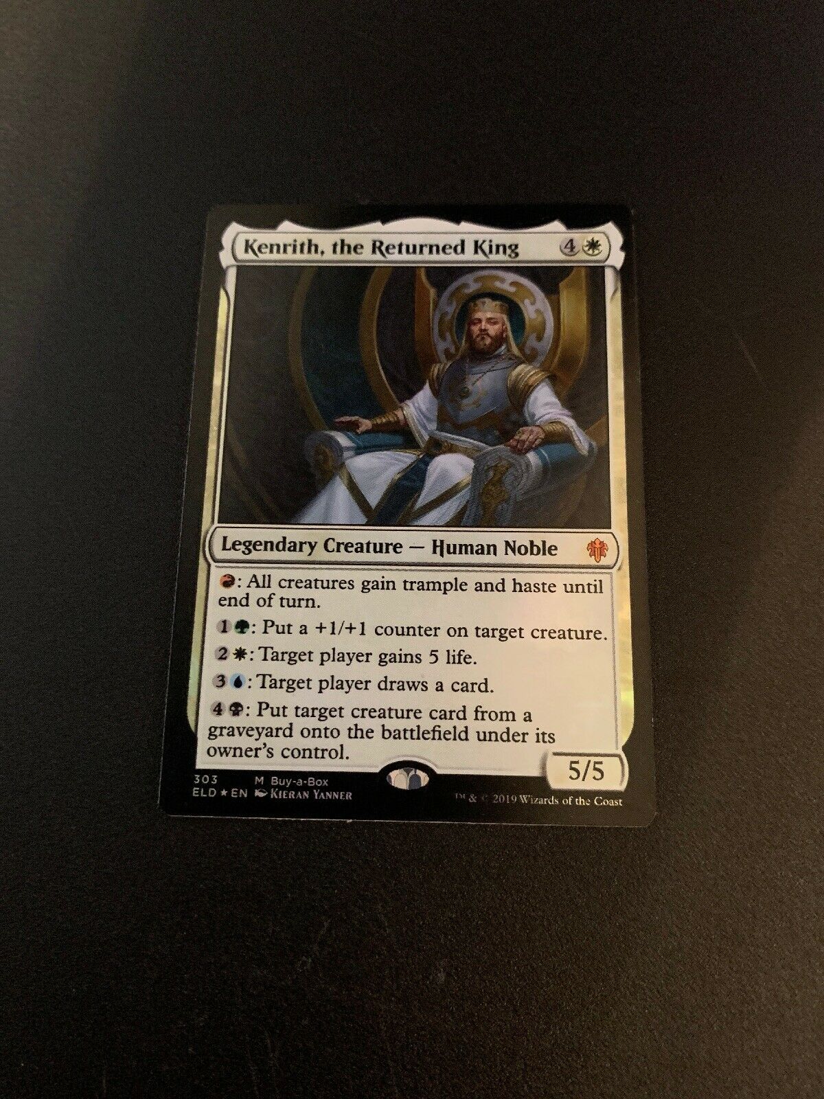 Kenrith, The Returned King Buy A Box Foil Promo Throne Of Eldraine MTG ...
