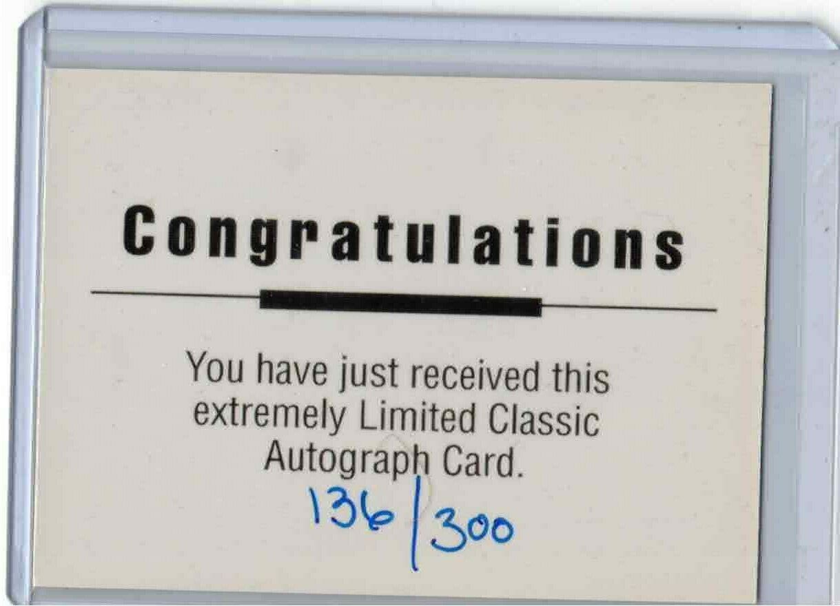 1992 Limited Classic World Class Athletes Muhammad Ali Autograph Auto ...