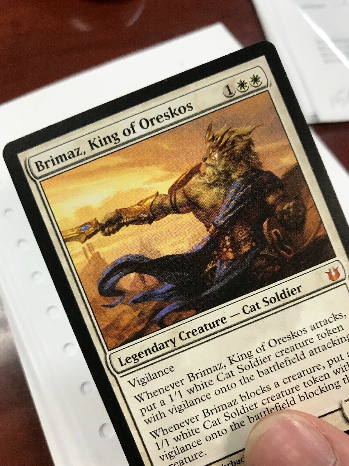 Brimaz, King Of Oreskos Born Of The Gods Magic The Gathering MTG Mythic ...